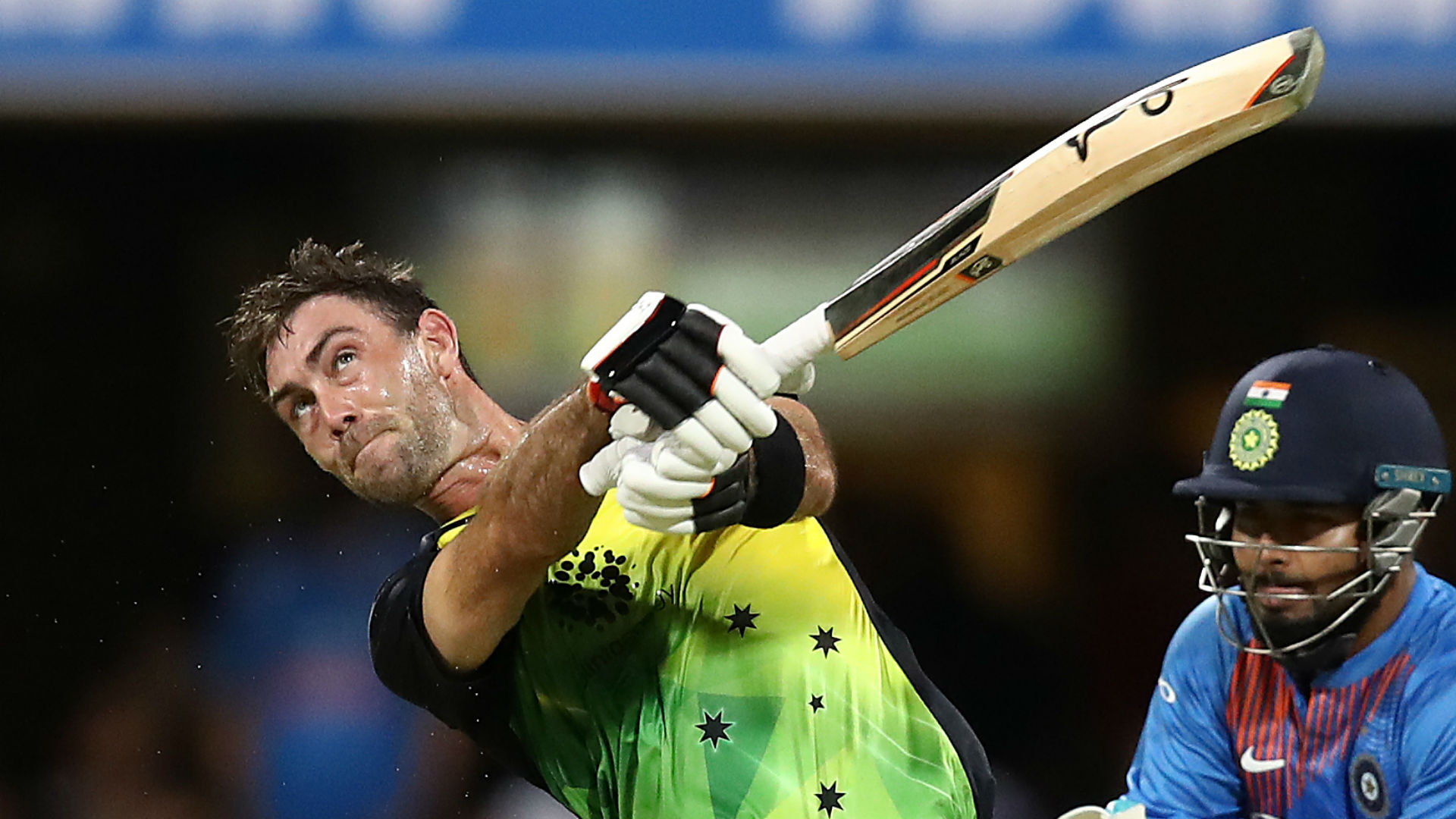WATCH: Maxwell hits Spidercam with sliced shot in Australia-India T20 ...