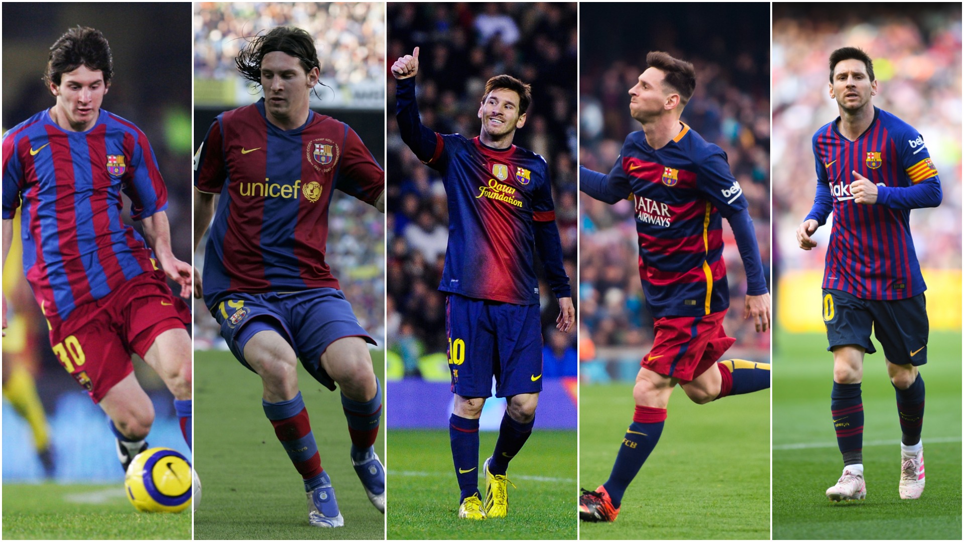 Messi at 32: The Barcelona star's achievements through the years | LA ...
