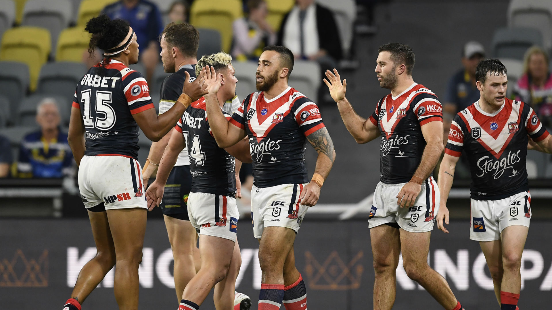 North Queensland Cowboys 16-42 Sydney Roosters: Ikuvalu runs in five ...